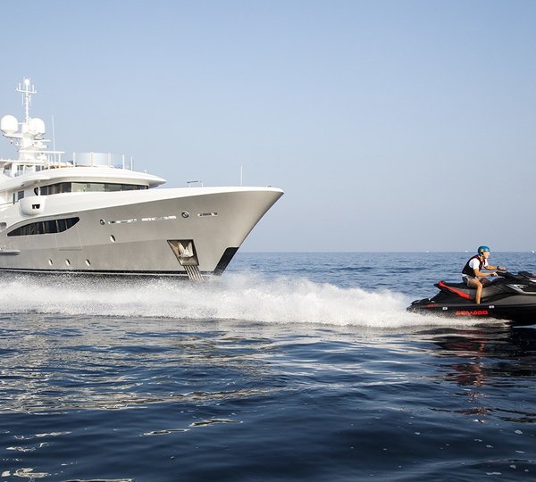 55m AMELS Superyacht Touches Water — Yacht Charter & Superyacht News